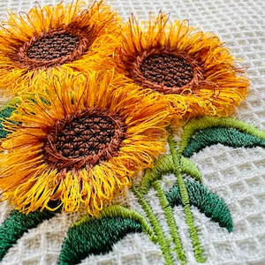 Sunflowers Fringed Flowers Fluffy Fringe Sunflower in 4 Sizes ...