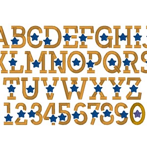 Puff Star Embroidery Font Machine Embroidery Designs 3D Raised Puffy ...