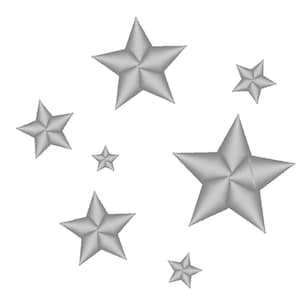 Mini Stars Add on Mini Size Micro Wee Machine Embroidery Designs Less ...