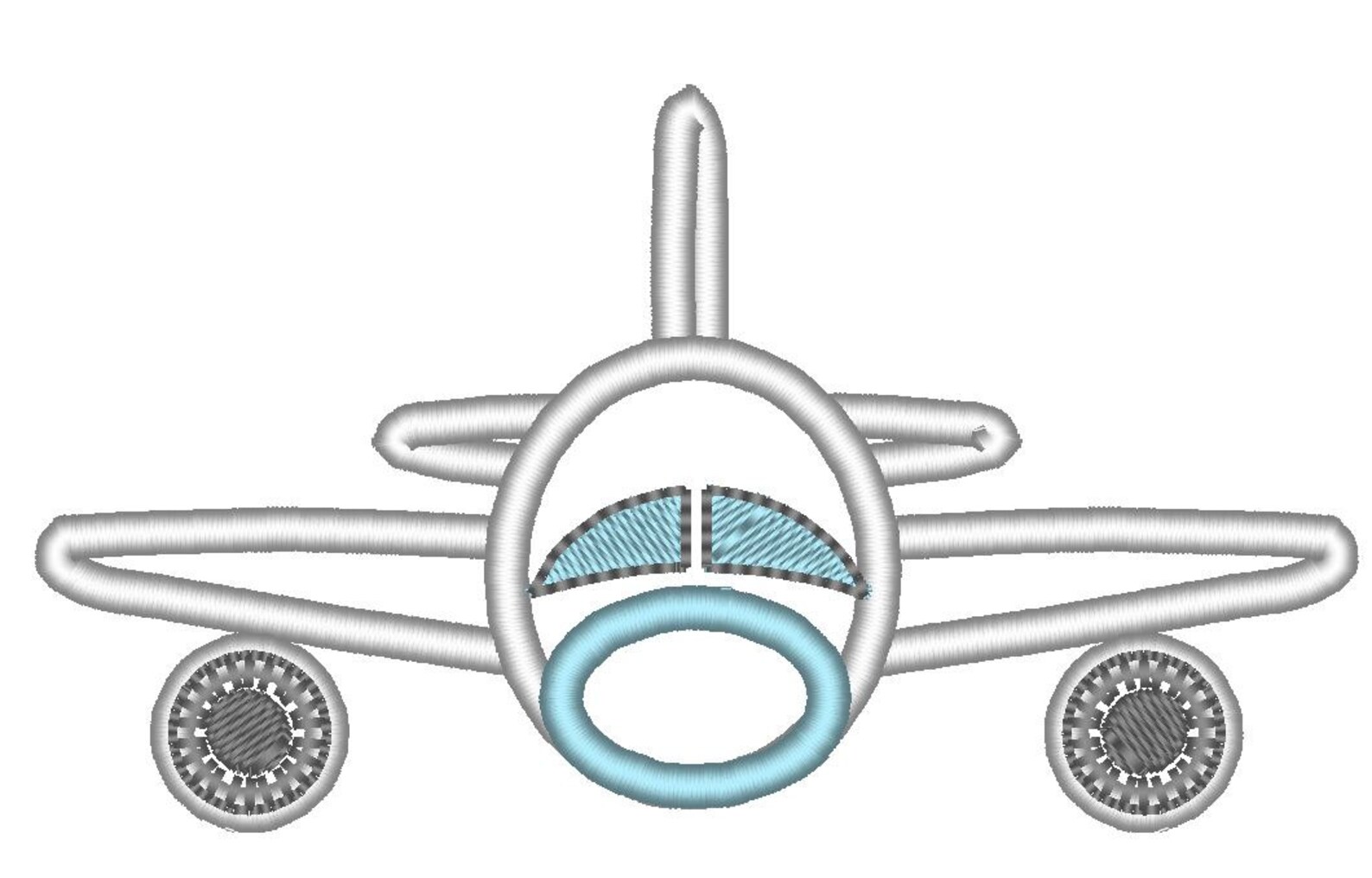 Airplane Machine Embroidery Applique and Fill Stitch Designs - Etsy