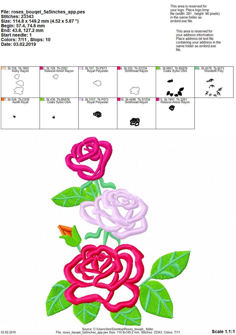 Awesome Rose Applique and Embroidery Designs Beautiful Rose - Etsy