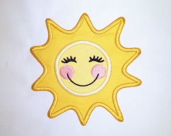 Sun Applique Design | Etsy