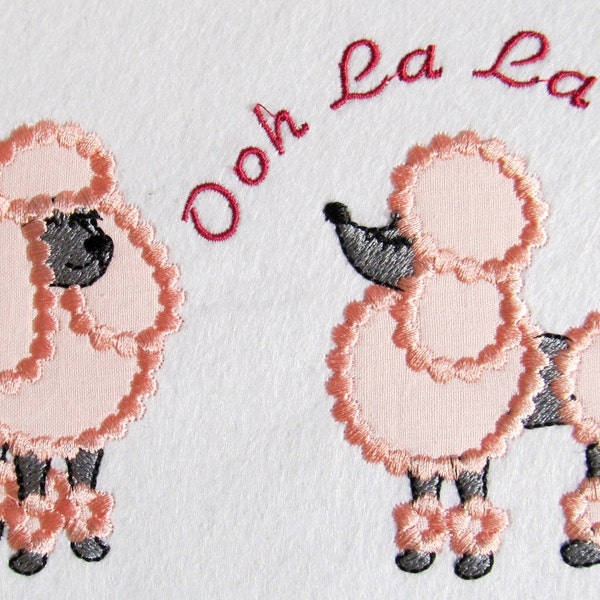 Poodle Embroidery - Etsy