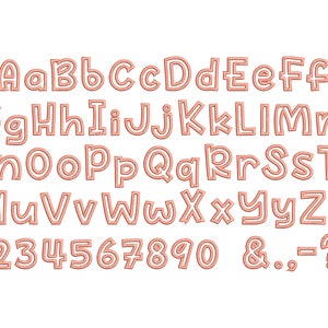 Applique Font Bold Alphabet Machine Embroidery Designs Monogram Name ...