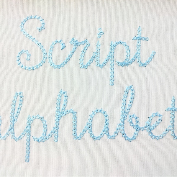 Chain Stitch Embroidery Font - Etsy
