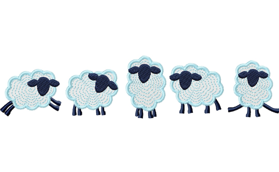 Mini Baby Sheep Little Lamb Farm Animal Machine Embroidery Designs ...