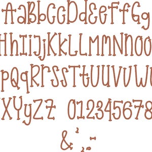 Rope FONT Alphabet Letters and Numbers Machine Embroidery Designs ...