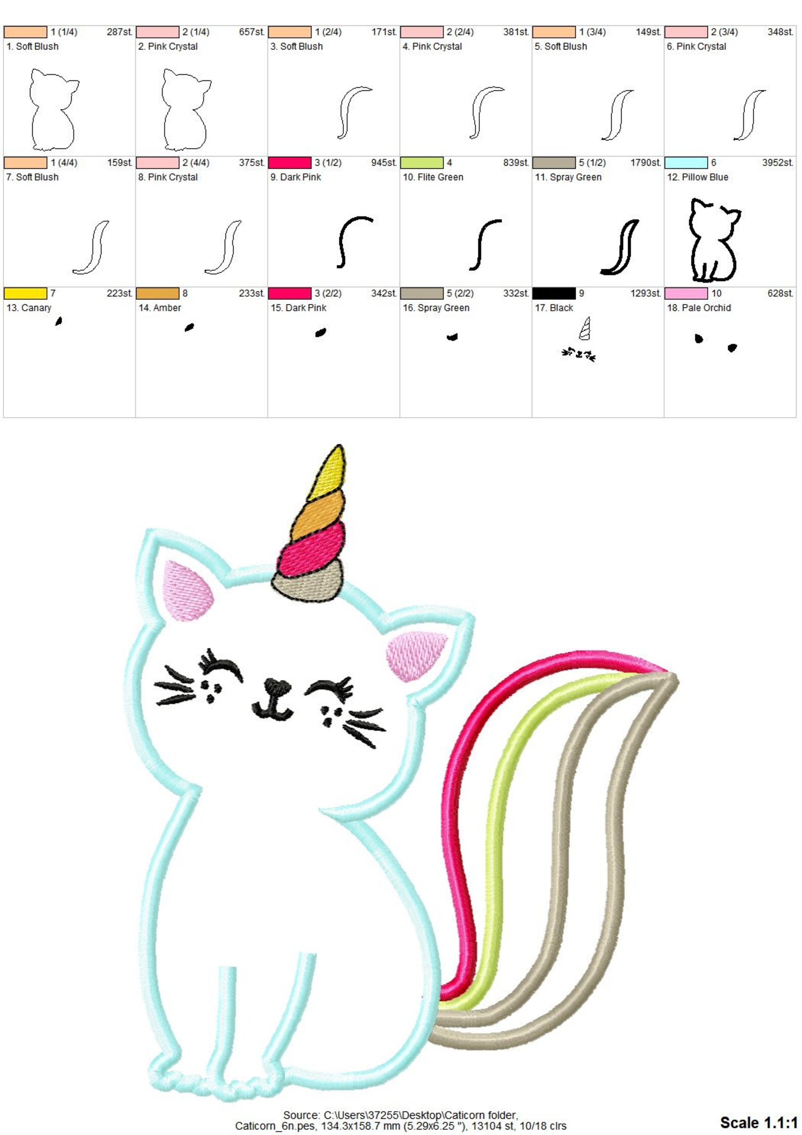 Caticorn Unicorn Kitty Cat Unikitty Unicat Magic Kitty and Unicorn Horn ...