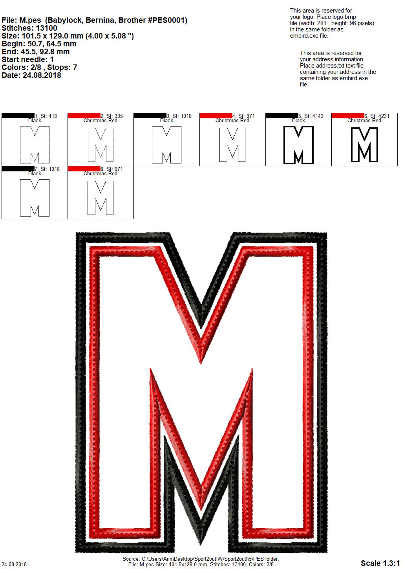 Varsity Collegiate Athletic Block Type Font Machine Embroidery Designs ...
