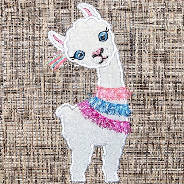Llama Embroidery Design - Etsy
