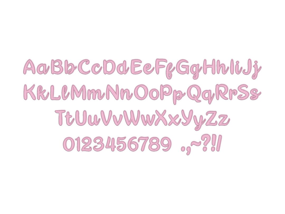 Monogram Applique Font Petra Alphabet Applique Satin Stitch Outline ...