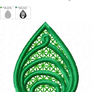 Leaves Mini Accent FSL Freestanding Lace Machine Embroidery Designs in ...