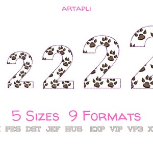 Dog Paw FONT Pet Puppy Paw Alphabet Letters Funny Kids Name Monogram ...