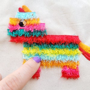 Colorful Piñata Fringed Fluffy Chenille Party Donkey Pinata Toy Machine ...