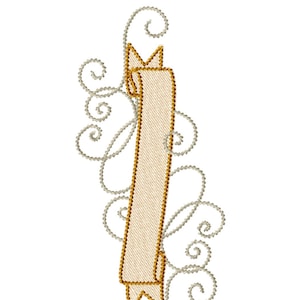 Banner Swirl for Birthday Name Tags Pillow Party Wedding Gift Idea ...