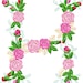 Delicate Roses Floral Letter H Garden Flag Monogram Flowers Flower ...