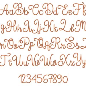 Rope FONT Machine Embroidery Designs in Assorted Mini Sizes Alphabet ...