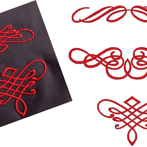 Simple Triple Stitched Diadem Damask Font Frame Decoration - Etsy