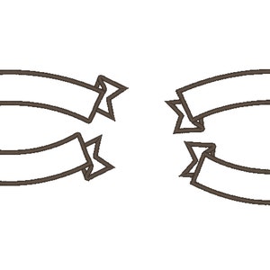 Arc Shape Banner for Rocker - Machine Embroidery Applique Designs for ...