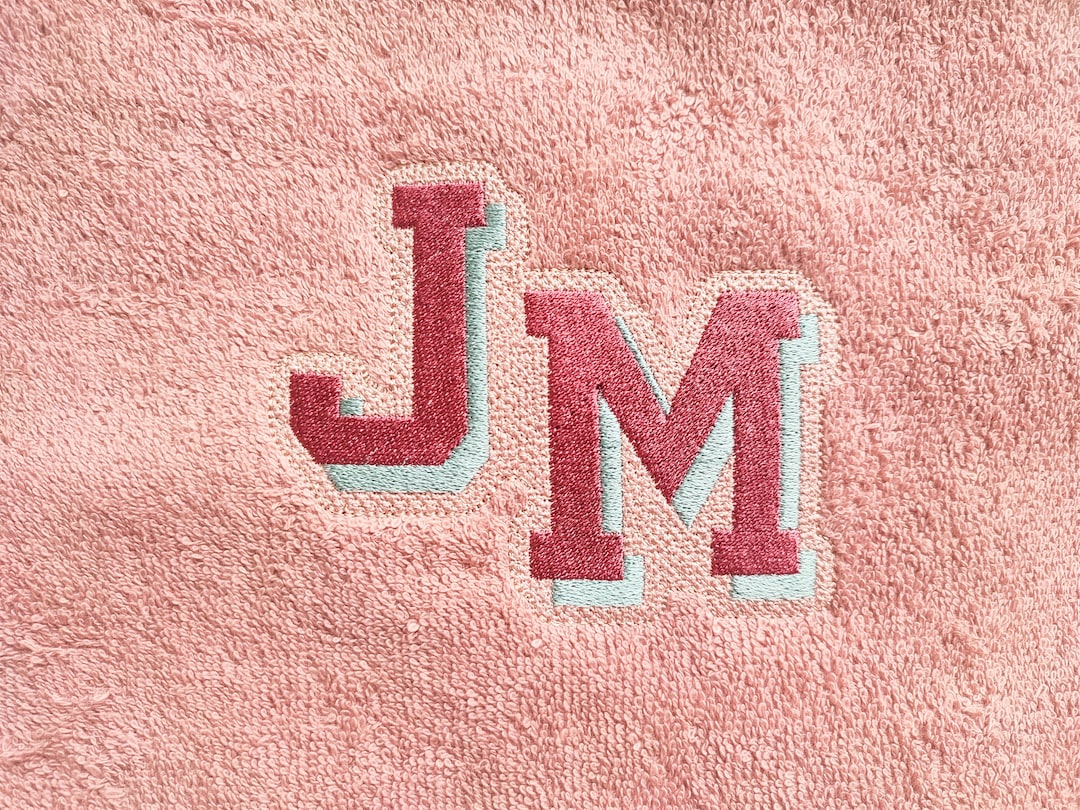 Block Type Shadow Font Fill Stitch Machine Embroidery Designs Assorted ...