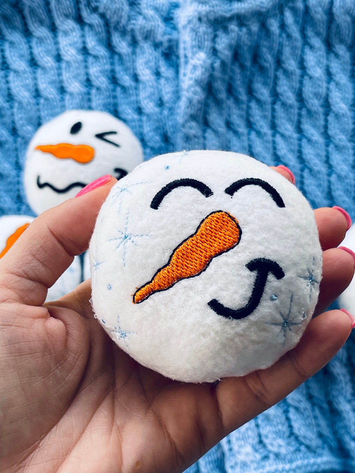 Snowball for Playing Snow Fight SET of 6 ITH in the Hoop Machine ...