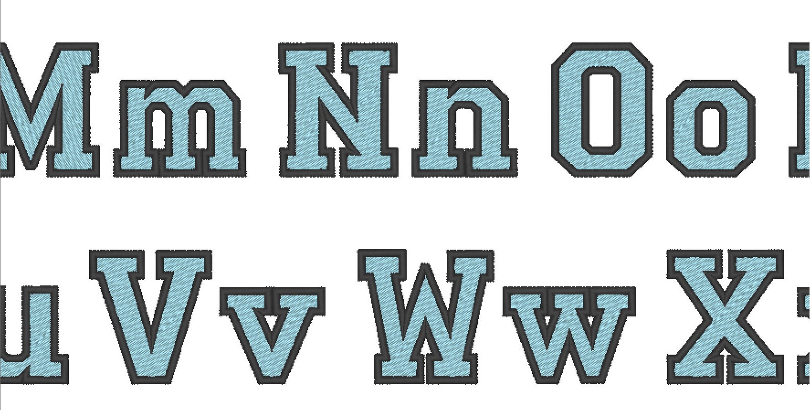 Varsity Collegiate, Collegiate Type Font Machine Embroidery Designs ...