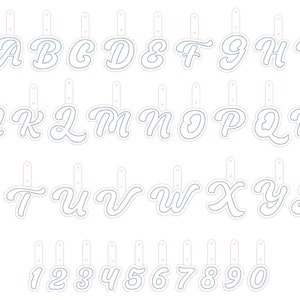 Puffy Foam Key Fob Snap Tab Gift Idea Monogram Alphabet Letters A-Z ...