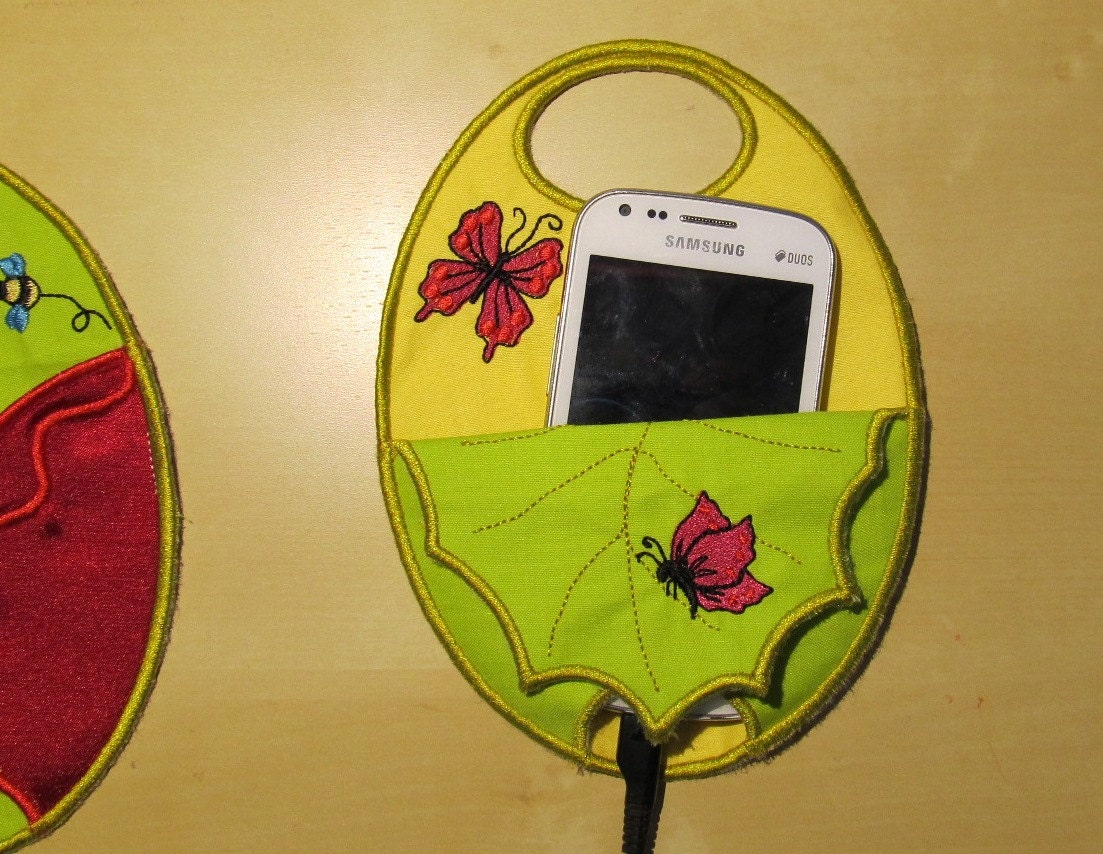 Spring butterfly, Organize mobile/device charging - In The Hoop machine ... Spring butterfly, Organize mobile/device charging - In The Hoop machine ...