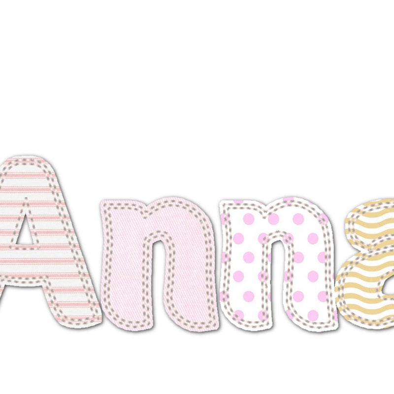 Raggedy Edge Applique Fonts - Etsy