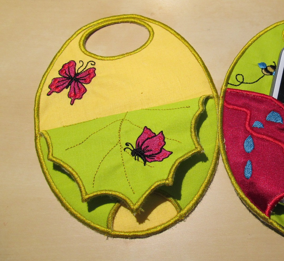 Spring butterfly, Organize mobile/device charging - In The Hoop machine ... Spring butterfly, Organize mobile/device charging - In The Hoop machine ...