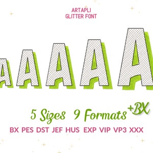 Block Glitter Shadow Font HTV Glitter Monogram Sparkle Effect Alphabet ...