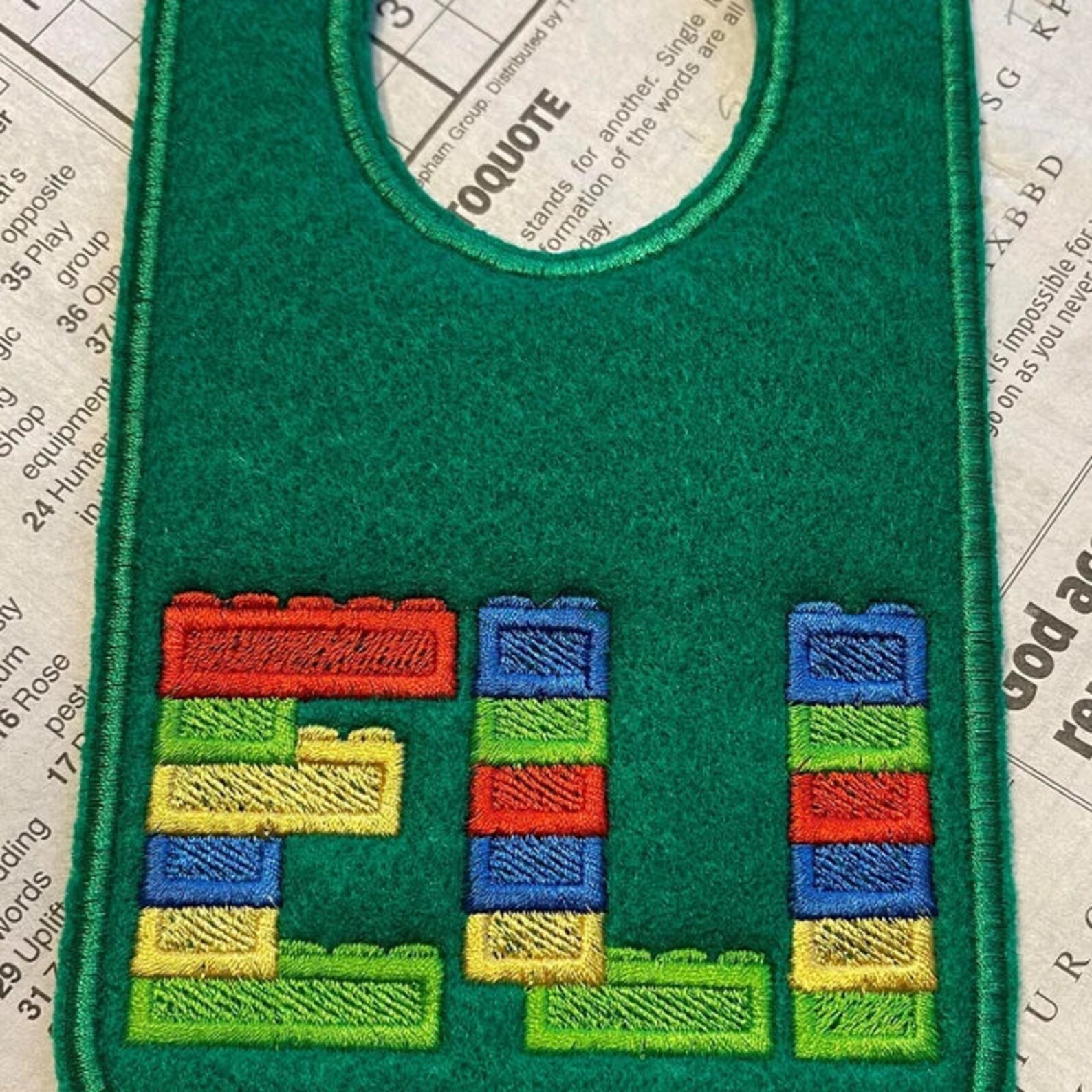 Bricks Fill Stitched Font Machine Embroidery Designs Kids Name Monogram ...