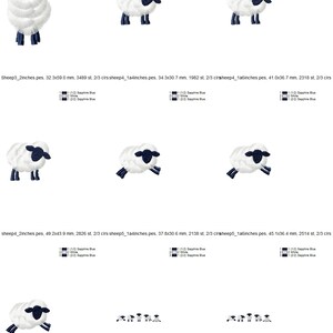 Fuzzy Sheep Lamb SET of 5 Types and 5 Sheep in Row Fringed Machine ...