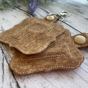 Special Puffy Puff Foam Classic Key Fob Snap Tab Monogram A Thru Z in ...