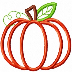 Classic Pumpkin Applique Design ~ Fall Pumpkin - Awesome Classic ...
