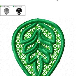 Leaves Mini Accent FSL Freestanding Lace Machine Embroidery Designs in ...