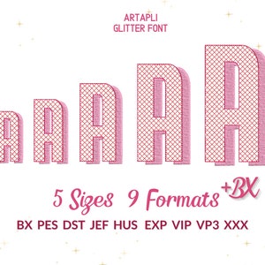 Glitter Shadow Font HTV Vinyl Embroidery Glitter Vinyl Alphabet Letters ...