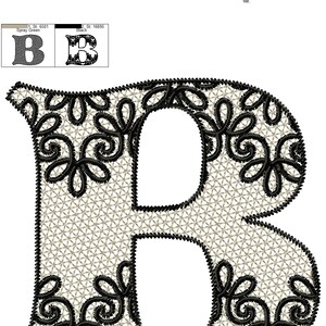 Lace Split Delicate Letters Font - Monogram Split Letters and Mini Font ...