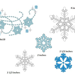 Snowflakes and Swirl Sparkle Tail SET of 3 Snowflake + Swirl Tail Fill ...