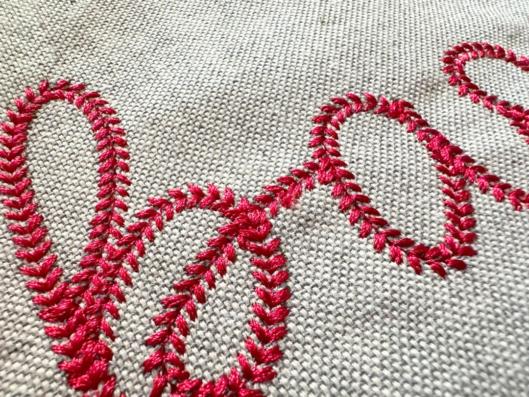 NEW! Baseball Stitch FONT Awesome Sports Stitch Handwritten Script ...