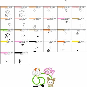 Farm Birthday Numbers WHOLE Set 1 - 9 With Cow, Pig, Horse and Rooster ...