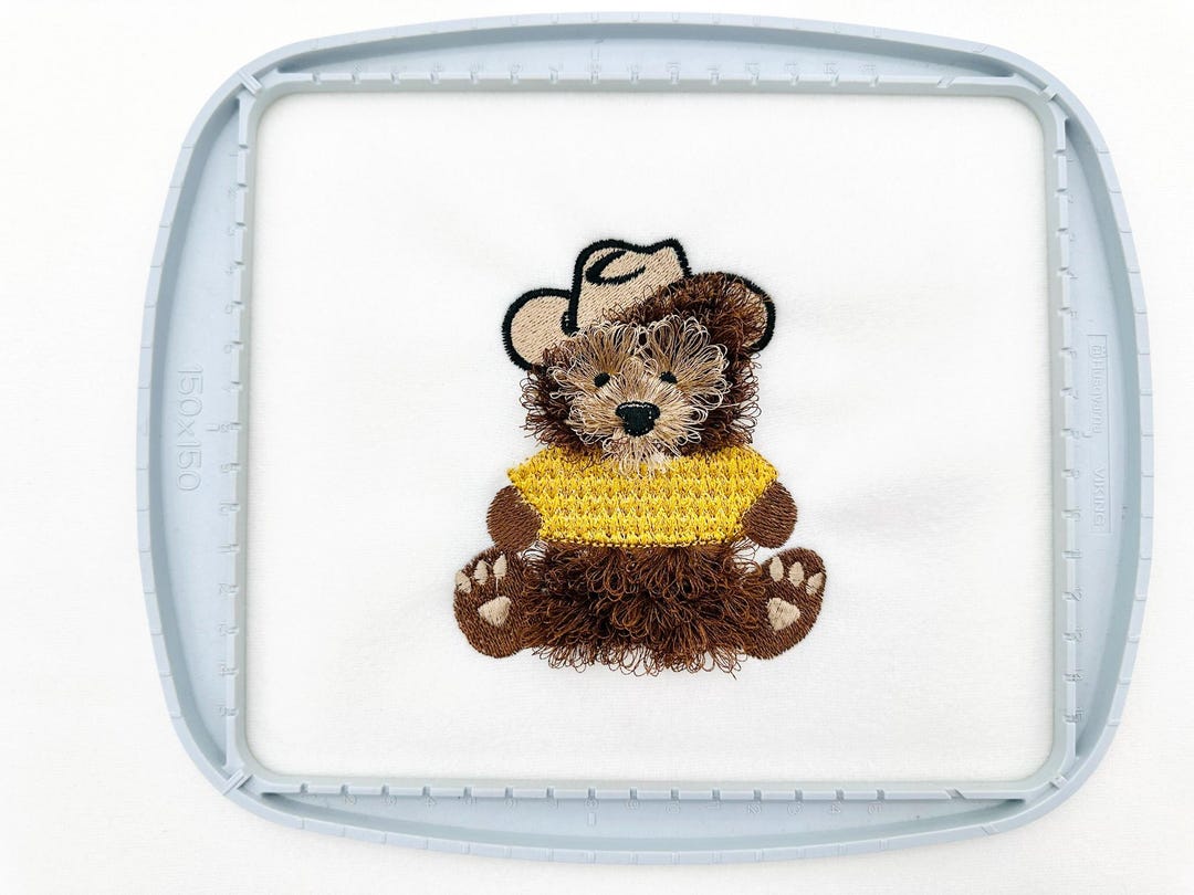 Teddy Bär Dan mit Fransen und Cowboyhut und Strickpullover Kinder ...