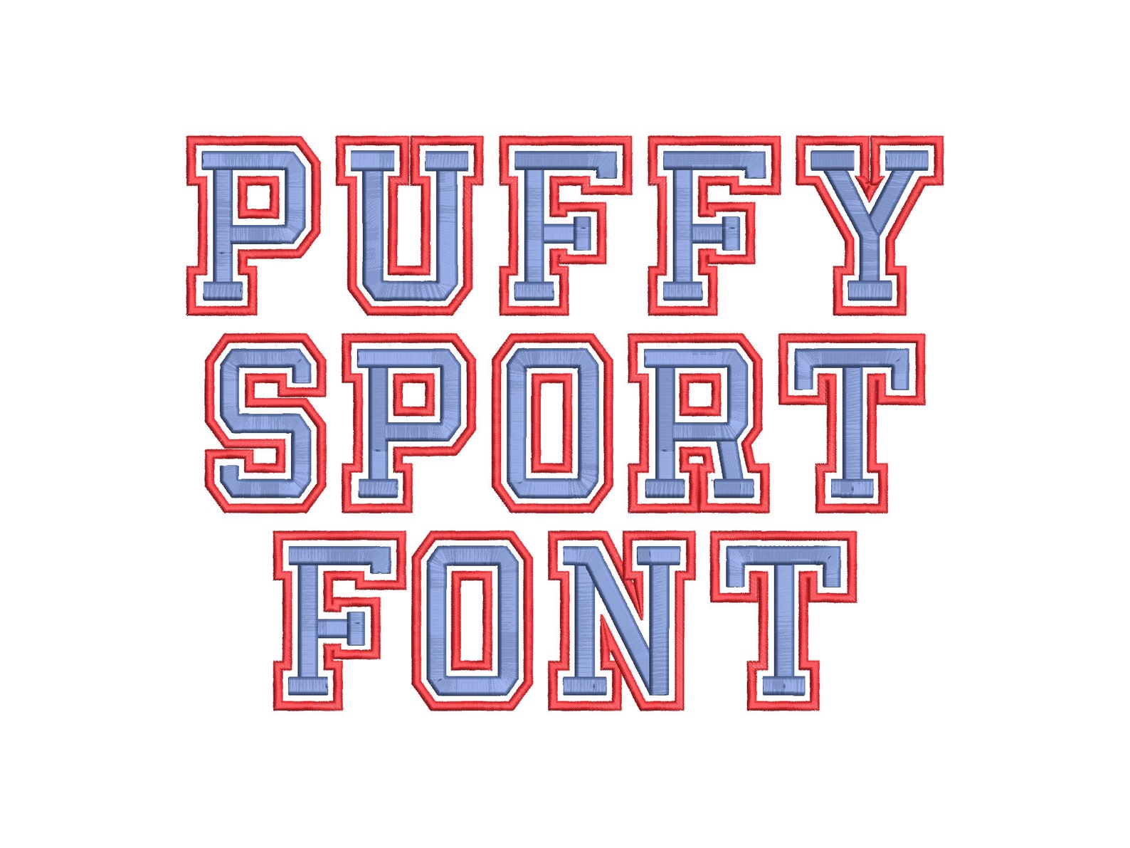 Puff Sport Varsity Embroidery Font Applique Machine Embroidery Designs ...