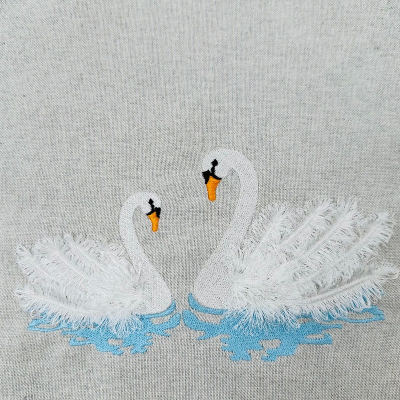 Swan Embroidery - Etsy