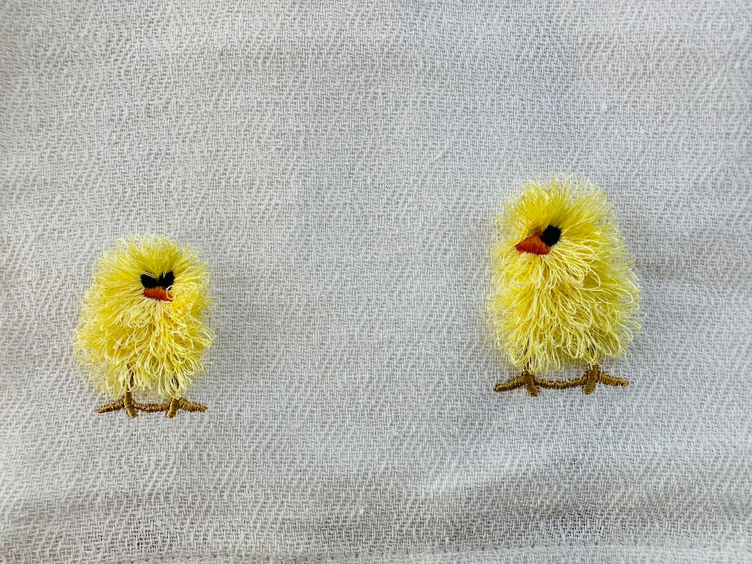 Mini Chick Machine Embroidery Designs Mini Single Fringed Fluffy Chick ...