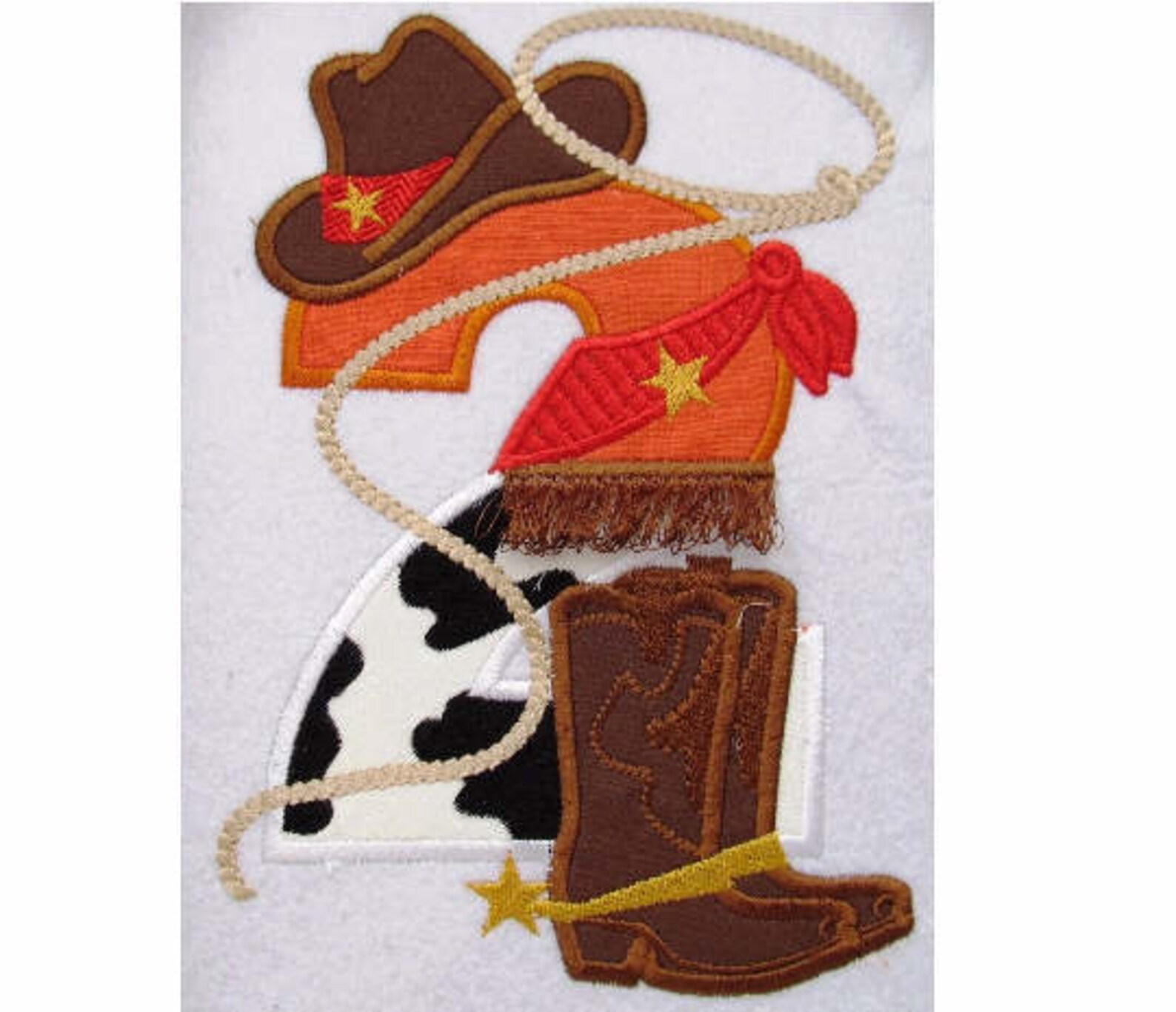 Cowboy Birthday Number 1 - Only Number ONE With Rope, Hat, Boots ...