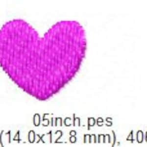 Mini Hearts Add on Mini Size Micro Wee Machine Embroidery Designs Less ...