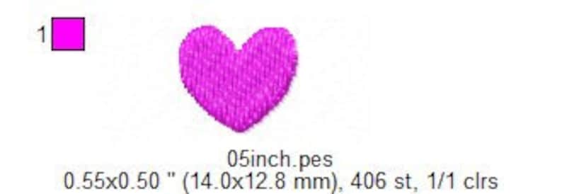 Mini Hearts Add on Mini Size Micro Wee Machine Embroidery Designs Less ...