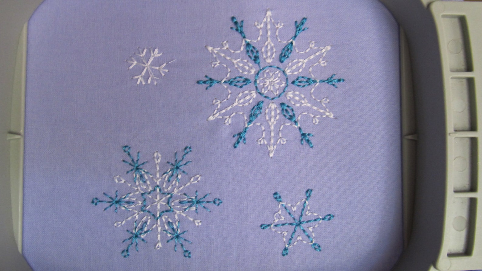 4 Snowflakes - Machine Embroidery Design - Files Separately for Hoop ...