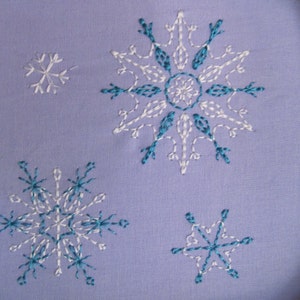 4 Snowflakes - Machine Embroidery Design - Files Separately for Hoop ...